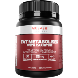 Musashi Fat Metaboliser with Carnitine 60 Capsules | Fitch's Pharmacy