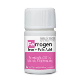 FERROGEN Iron + Folic Acid 30 Tablets - Fitch's Pharmacy Online ...