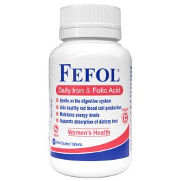 Fefol Daily Iron & Folic Acid 30 Tablets | Fitch's Pharmacy