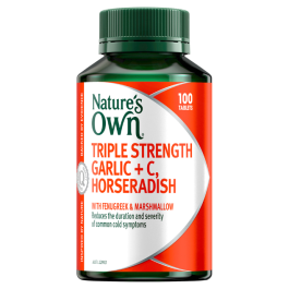 Nature's Own Garlic, Vitamin C + Horseradish Triple Strength for ...