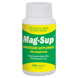 MAG-SUP Magnesium Supplement 500mg 250 Tablets | Fitch's Pharmacy
