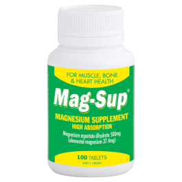 MAG-SUP Magnesium Supplement 500mg 100 Tablets | Fitch's Pharmacy