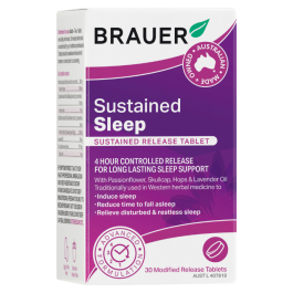 Brauer Sleep Sustained Release 30 Tablets | Fitch's Pharmacy